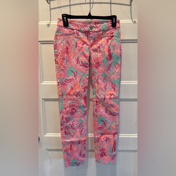 Lilly Pulitzer | Pants & Jumpsuits | Lilly Pulitzer Pink And Green ...